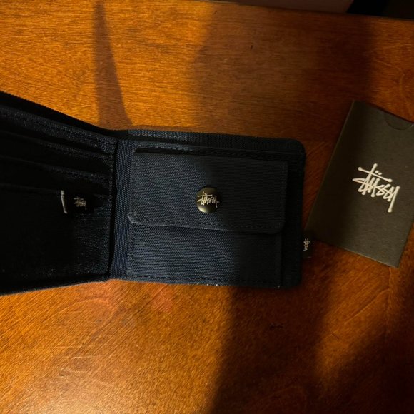 Stussy | Accessories | Blue Grid Stussy Wallet | Poshmark
